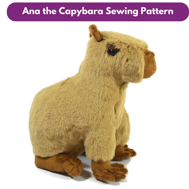 Stuffed Capybara Plush - Etsy