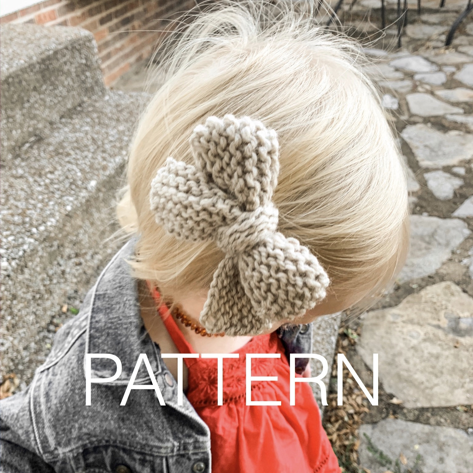 Chunky Hair Bow PATTERN // Knit Hair Bow Pattern Knit Hair - Etsy
