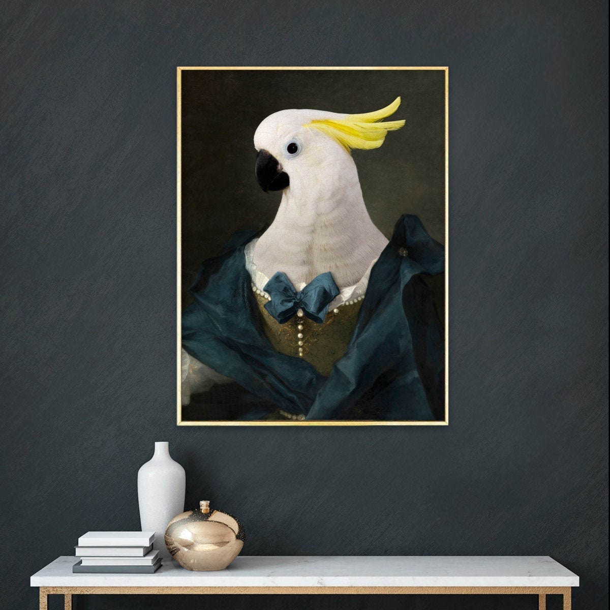 Animal Portrait in Costume: DIANE Animal Portrait in Costume - Etsy