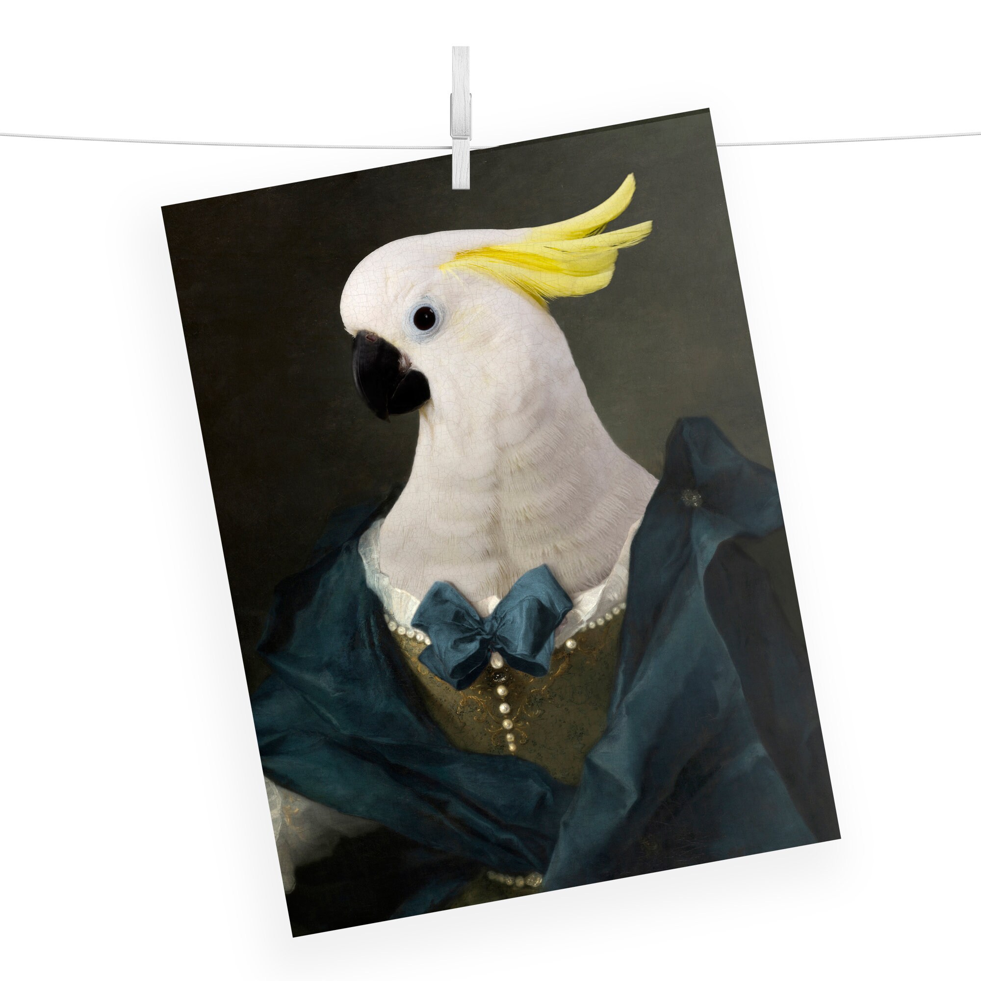 Animal Portrait in Costume: DIANE Animal Portrait in Costume - Etsy