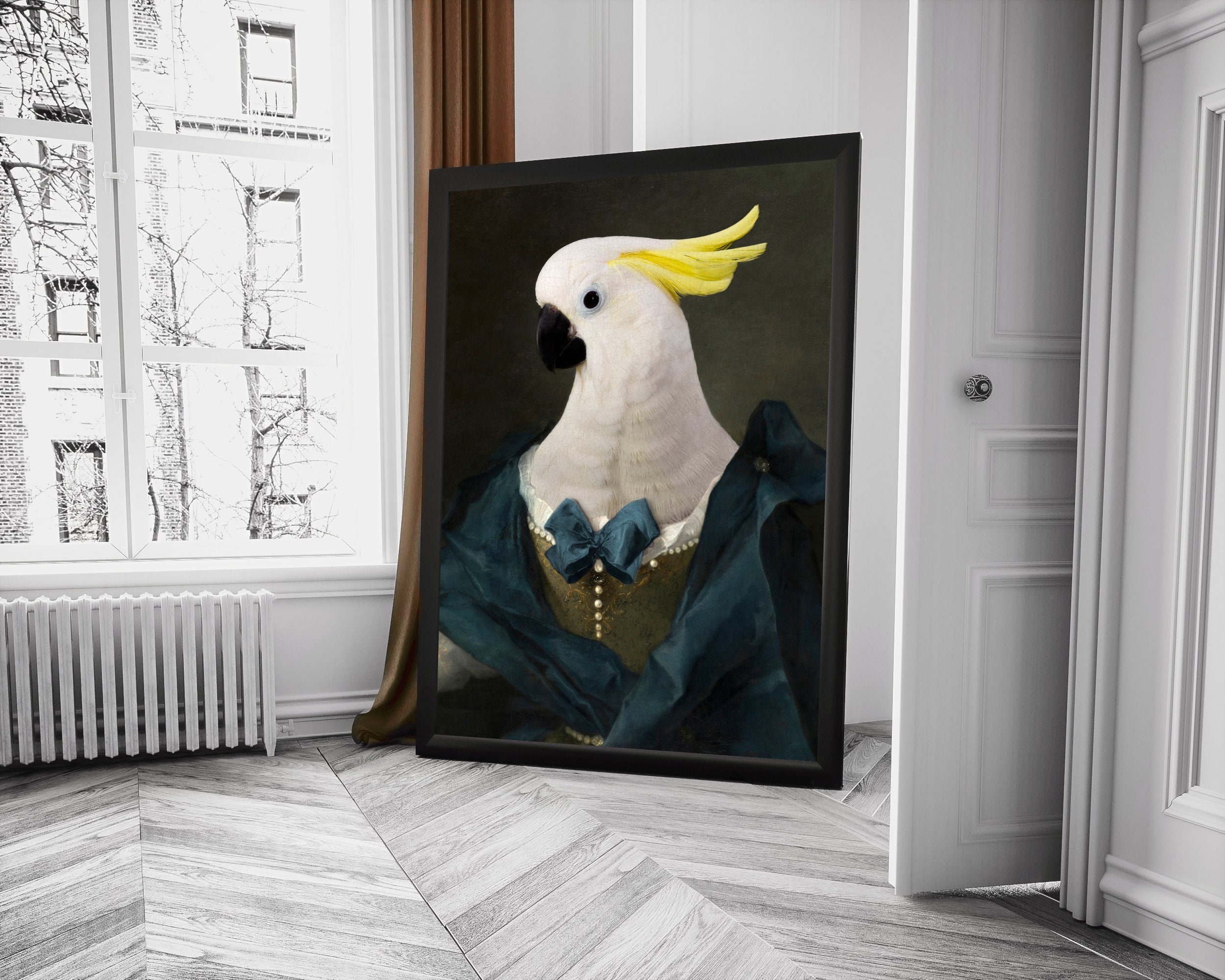 Animal Portrait in Costume: DIANE Animal Portrait in Costume - Etsy