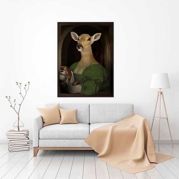 Doe in Italian Renaissance Dress Animal Portrait in Costume - Etsy UK