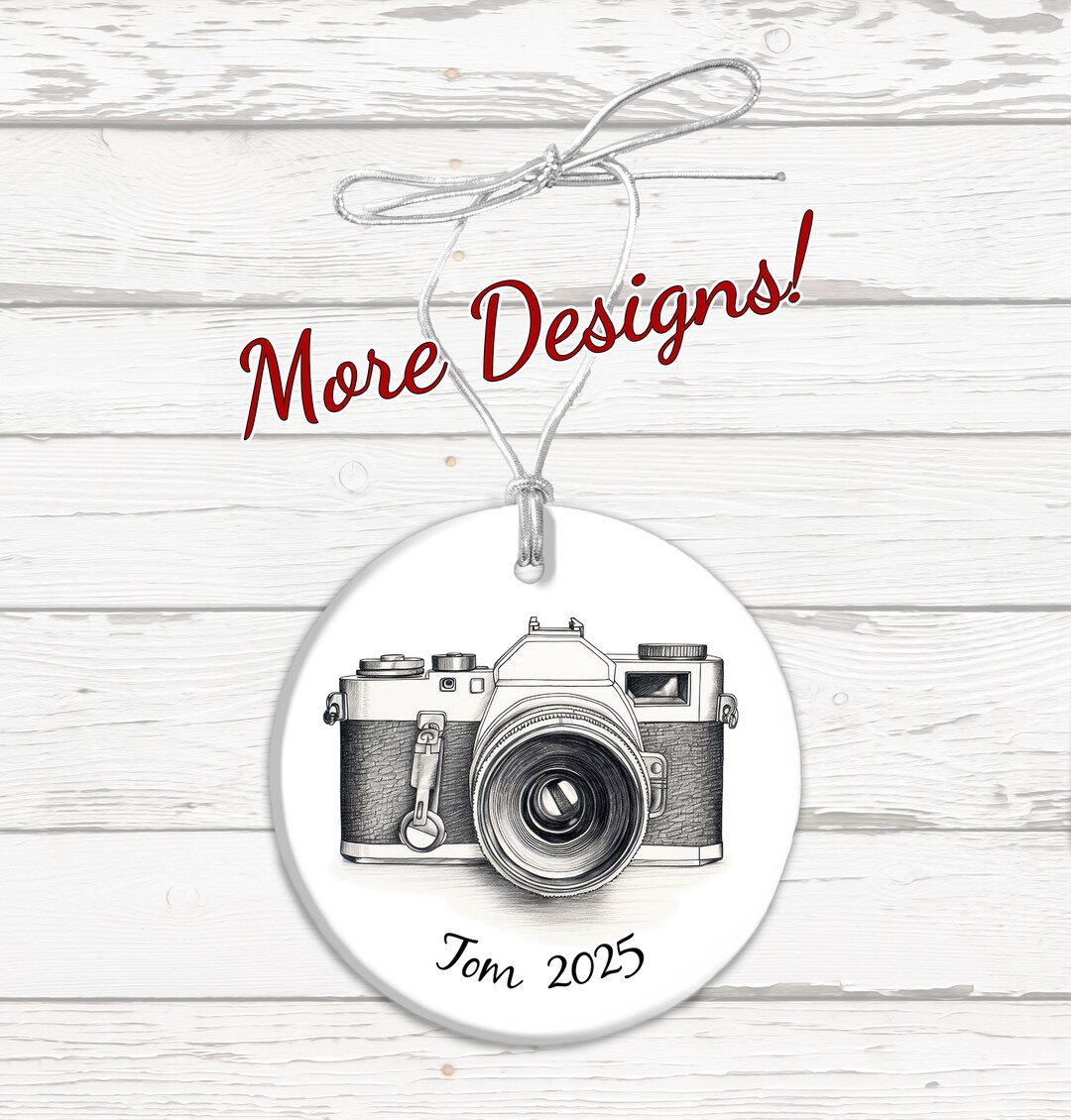 Camera Ornaments, Multiple Designs! Customize, Photographer Gifts ...
