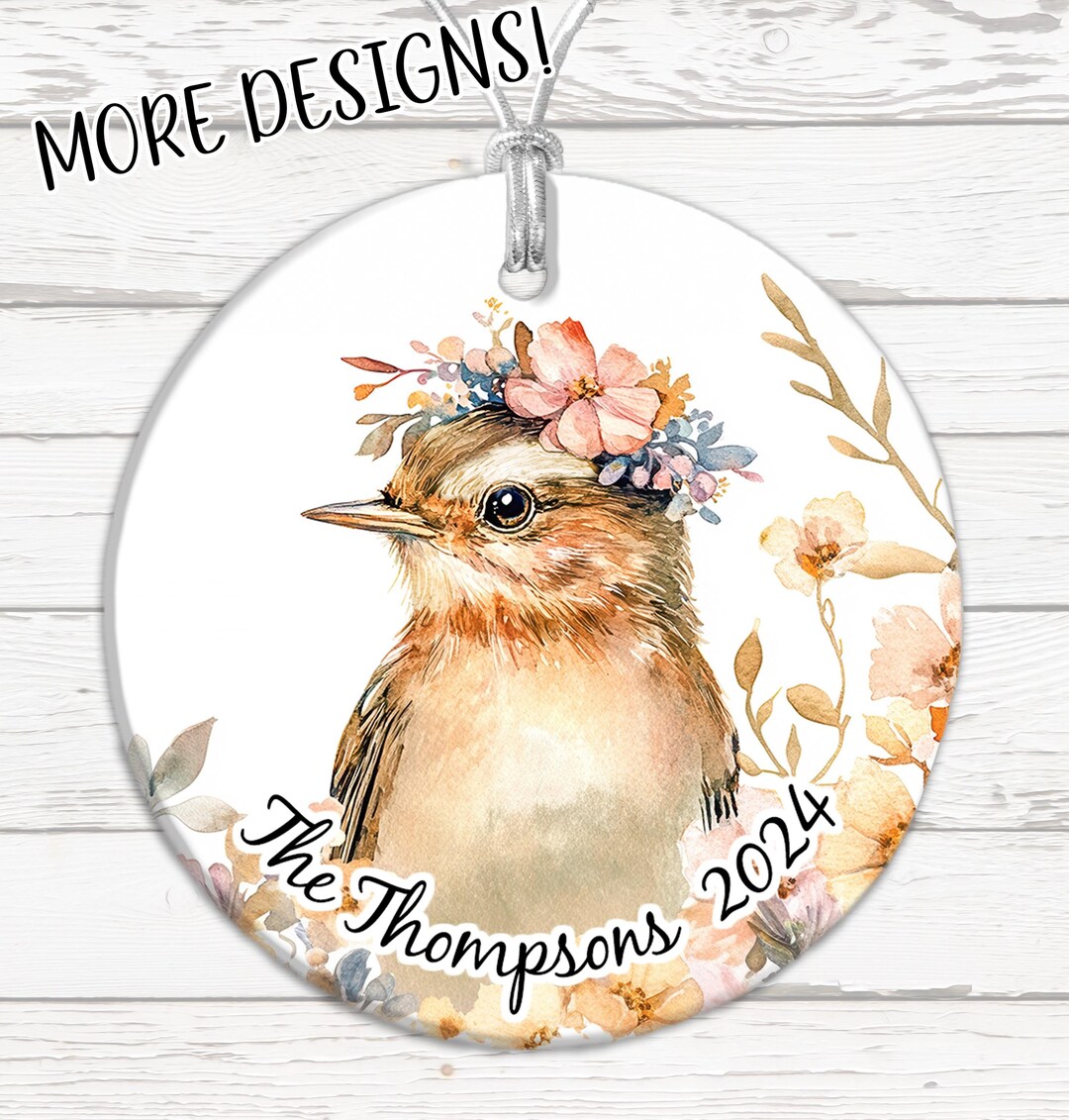 Wren Ornament, Custom Wren Gift, Wren Christmas Gifts, Personalized ...