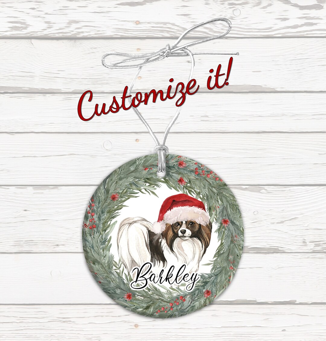 Papillon Ornaments, More Designs! Papillon Christmas Ornament, Papillon ...