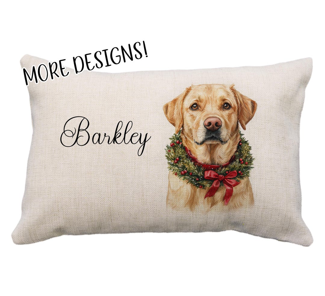 Labrador Christmas Pillows, Multiple Designs! 12x18* Pillow, Custom ...