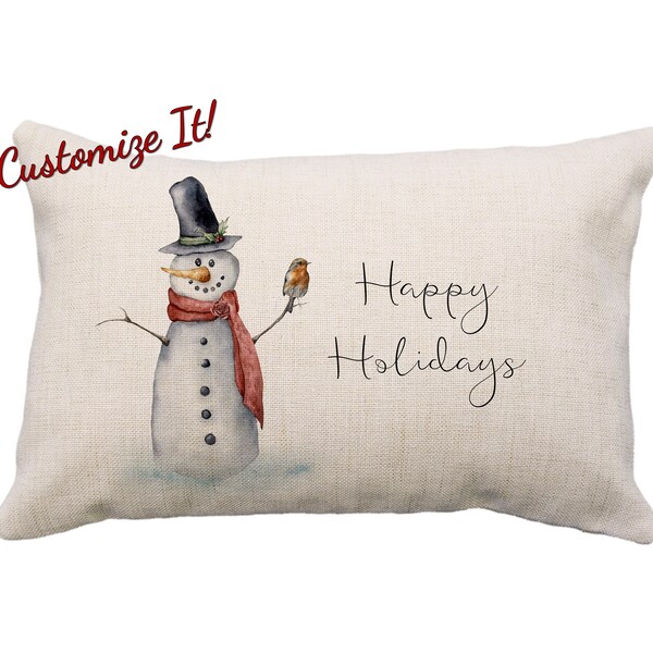 Snowman Pillow - Etsy