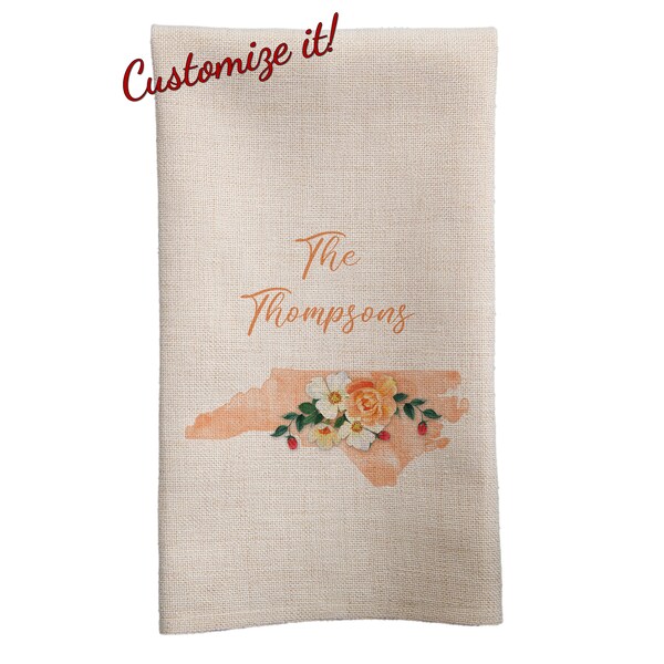 Burlap Tea Towel - Etsy