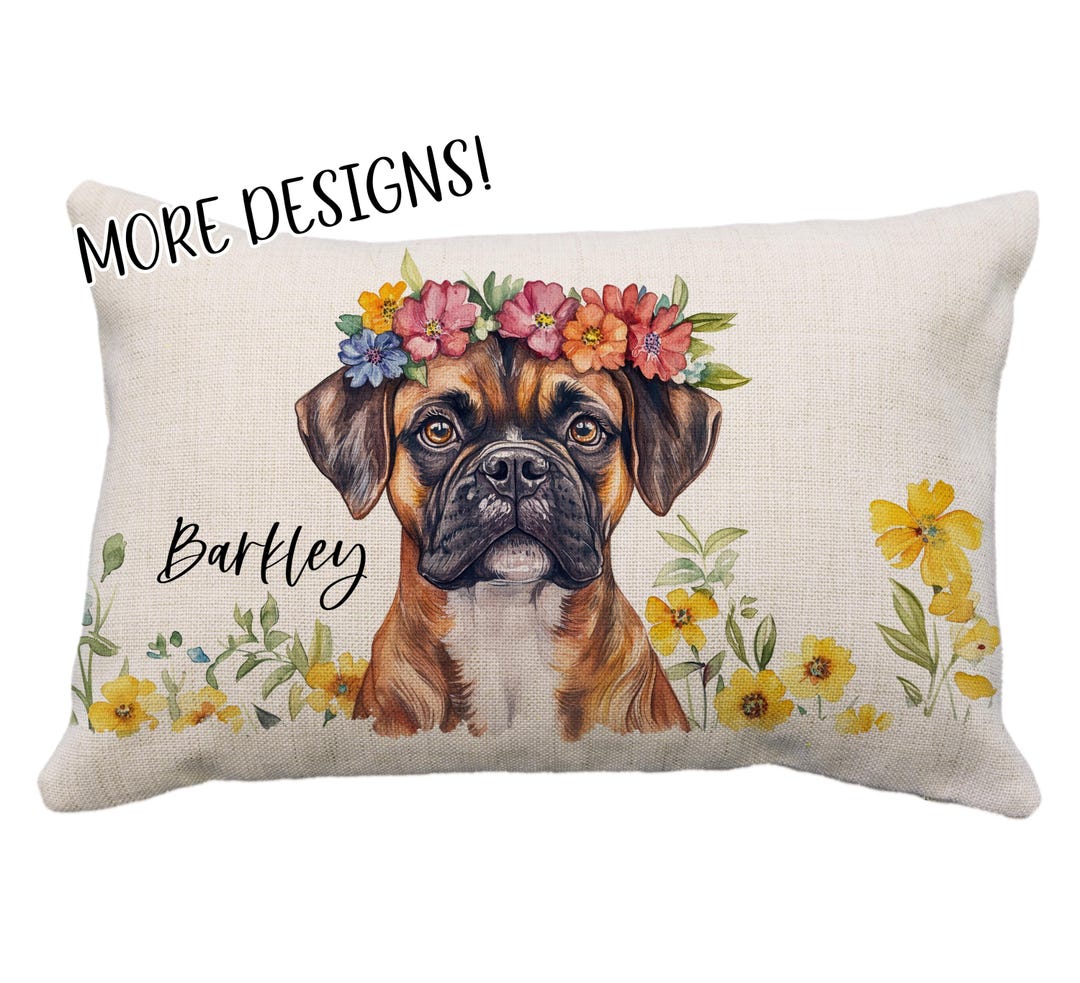 Boxer Custom Pillows, 12x18* Pillow, Boxer Gifts, Gifts for Boxers ...