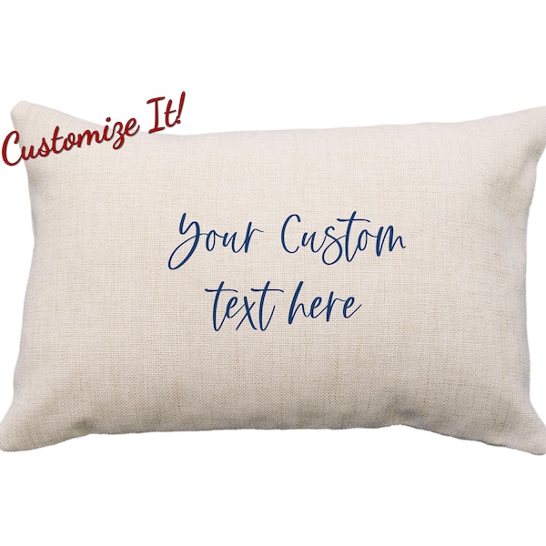 Text Pillow - Etsy