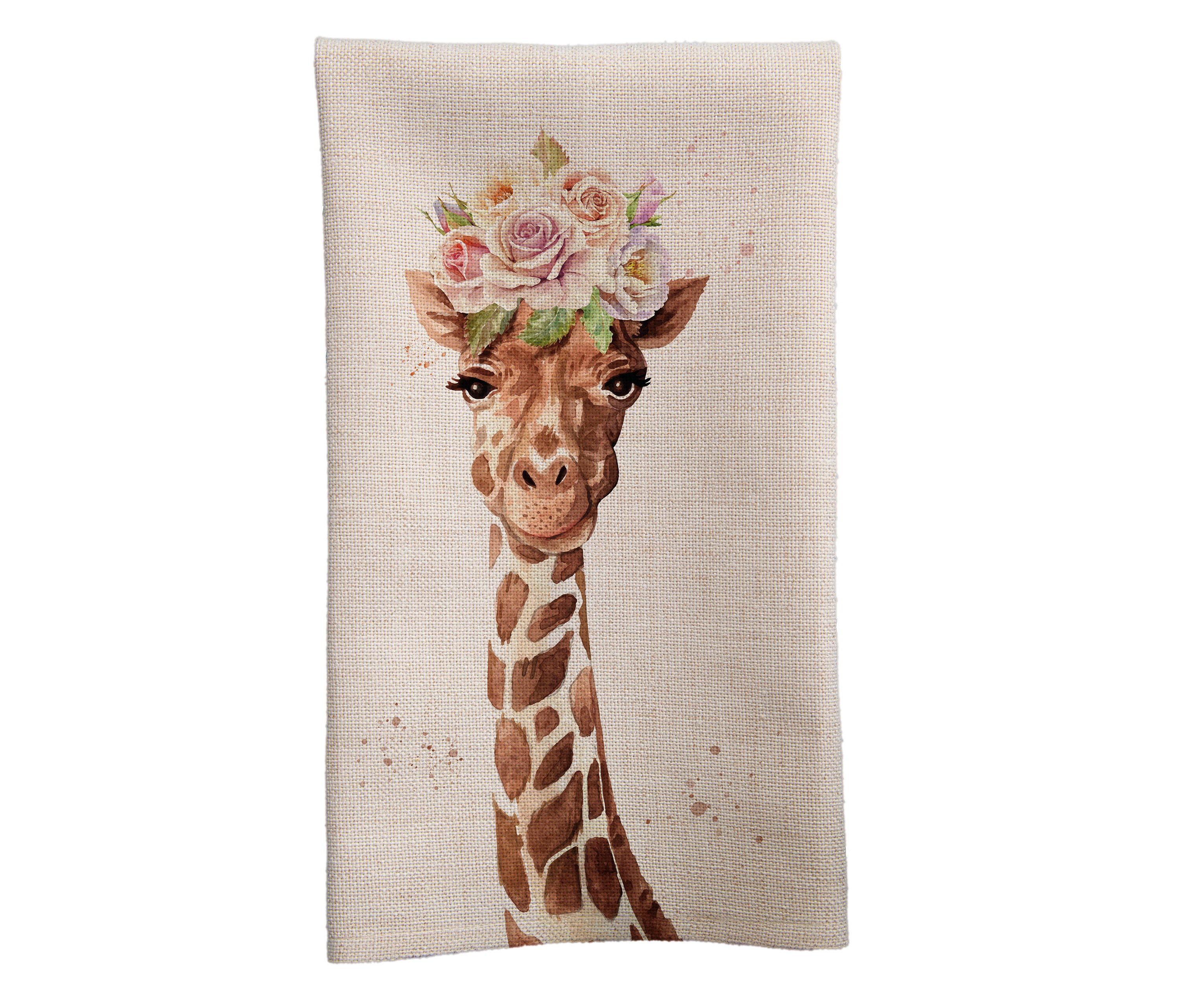 Giraffe Tea Towel Giraffe Kitchen Decor Kitchen Tea Towels | Etsy