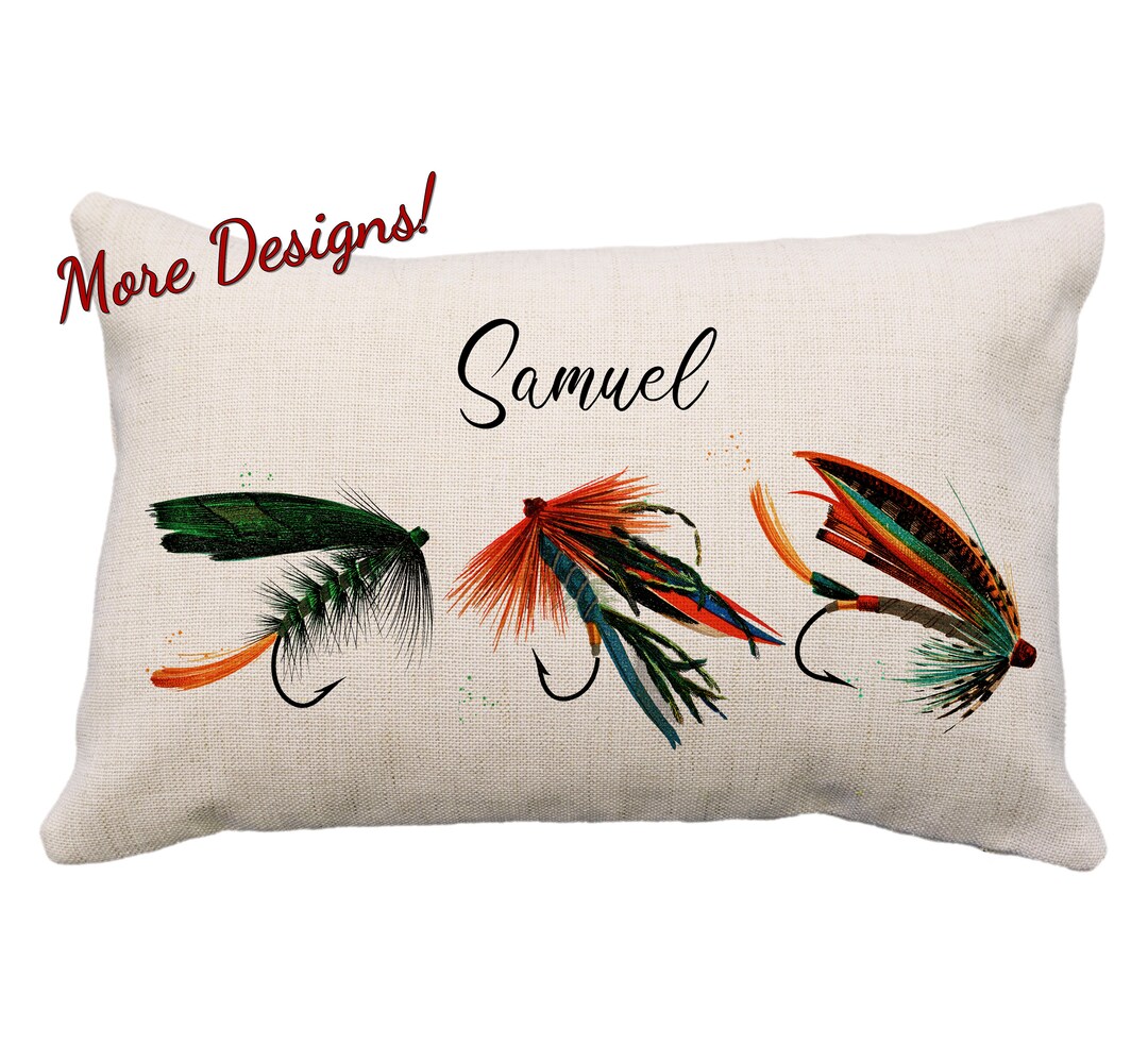 Fly Fishing Pillow or Cover, 12x18, Fly Fishing Gifts, Fishing Pillow ...