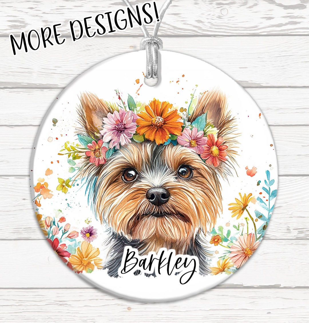 Yorkshire Terrier Ornaments, Multiple Designs! Yorkie Custom Ornament ...
