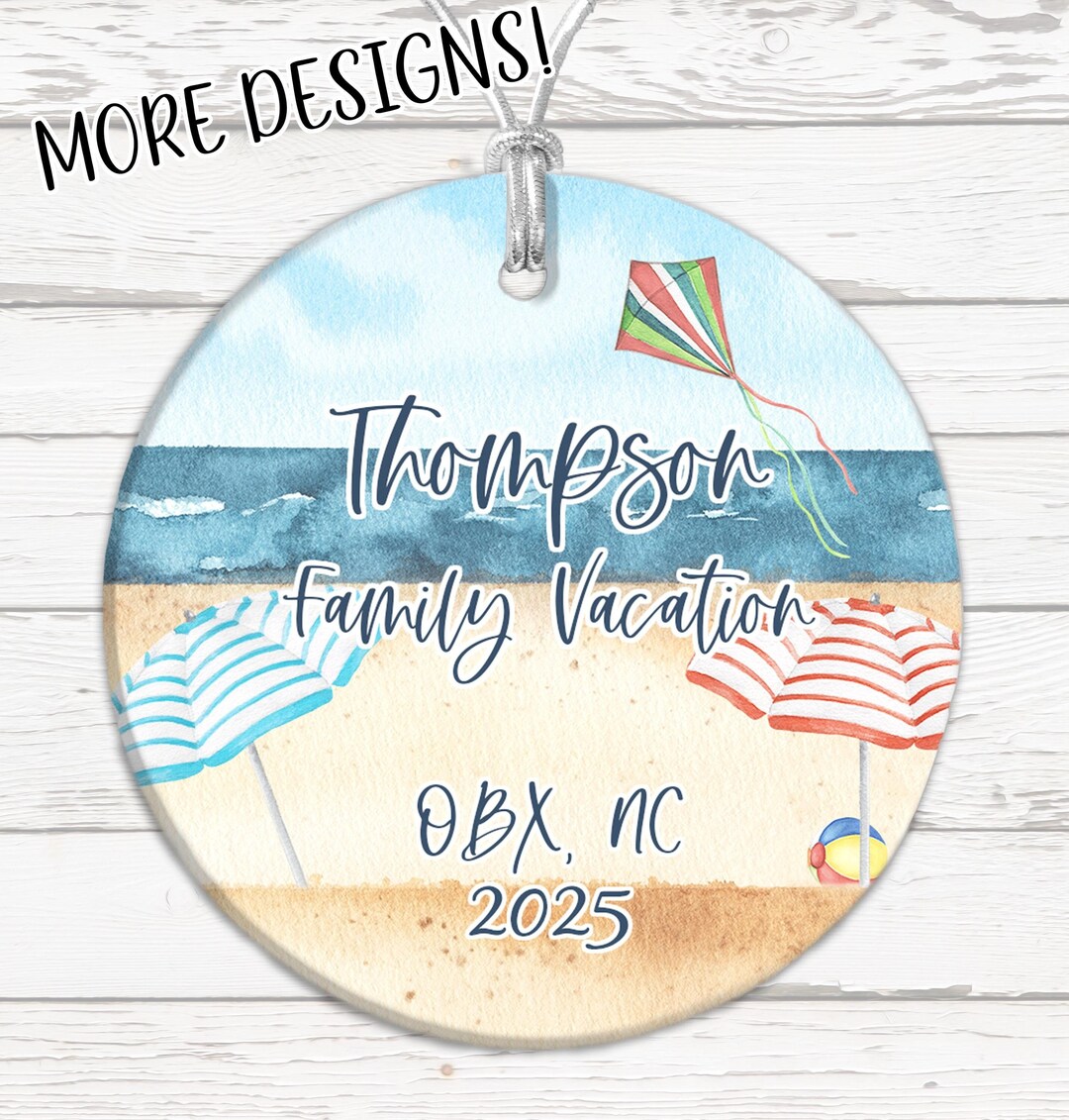 OBX Custom Beach Ornament, North Carolina Ornament, Gifts for Friends ...