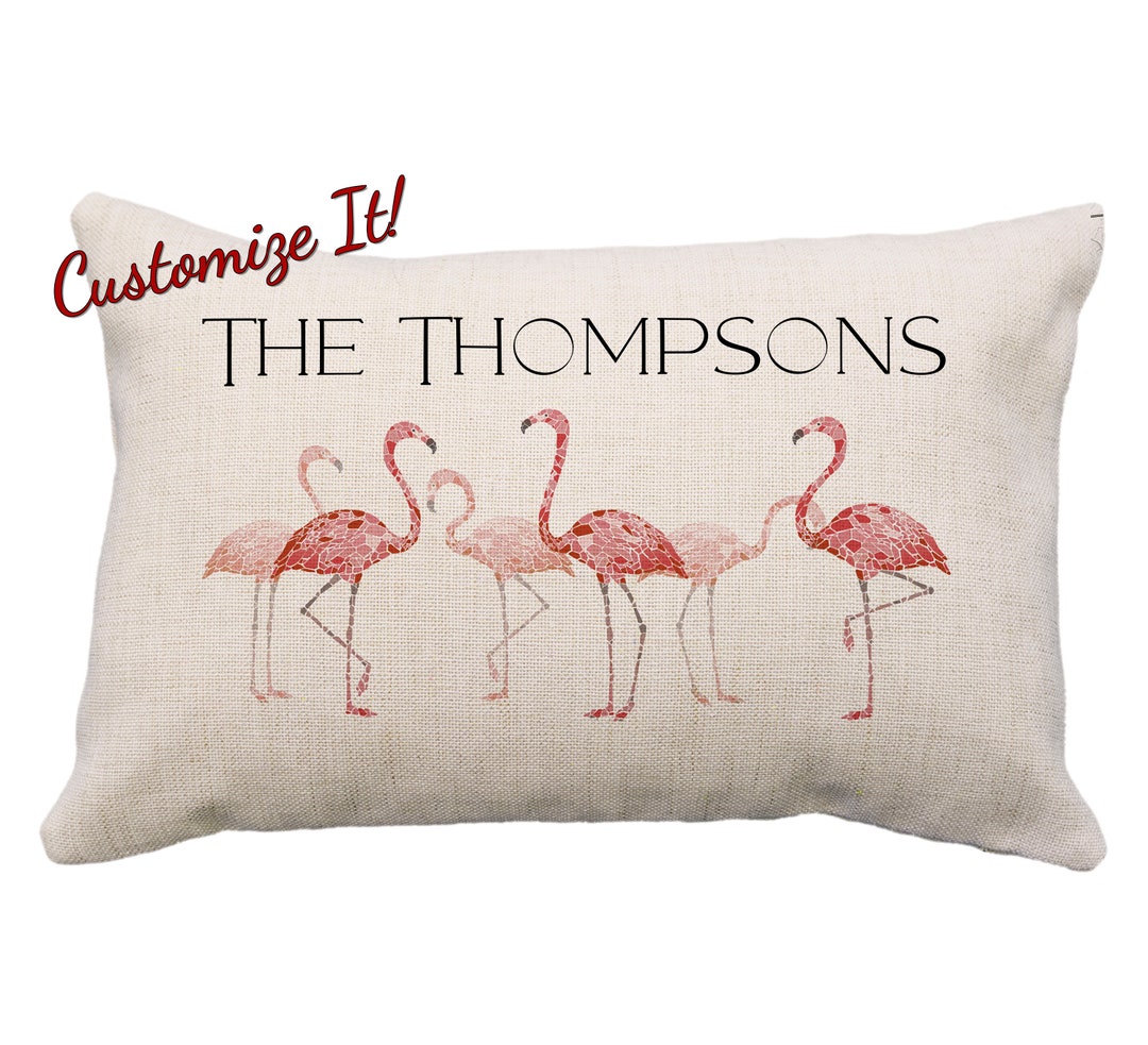 Flamingos Custom Pillow or Cover, 12 X 18, Flamingos Pillow, Flamingo ...