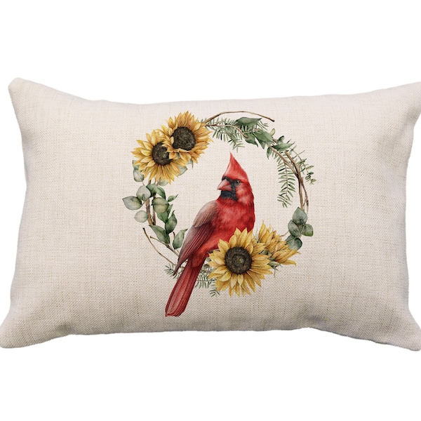 Cardinal Pillow - Etsy