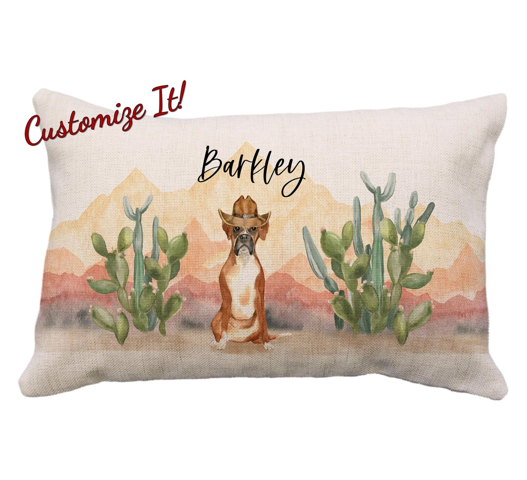 Boxer Spring Summer Flowers Custom Pillow or Cover, 12x18 Pillow ...