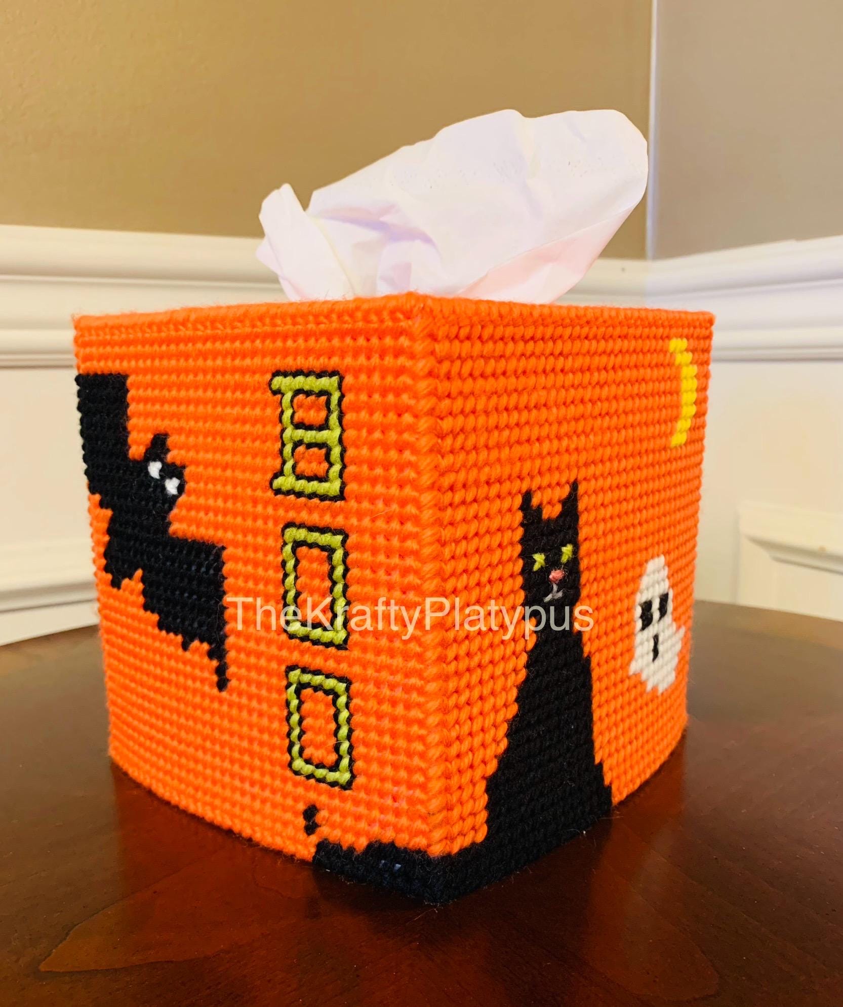 Halloween Tissue Box Cover - Etsy