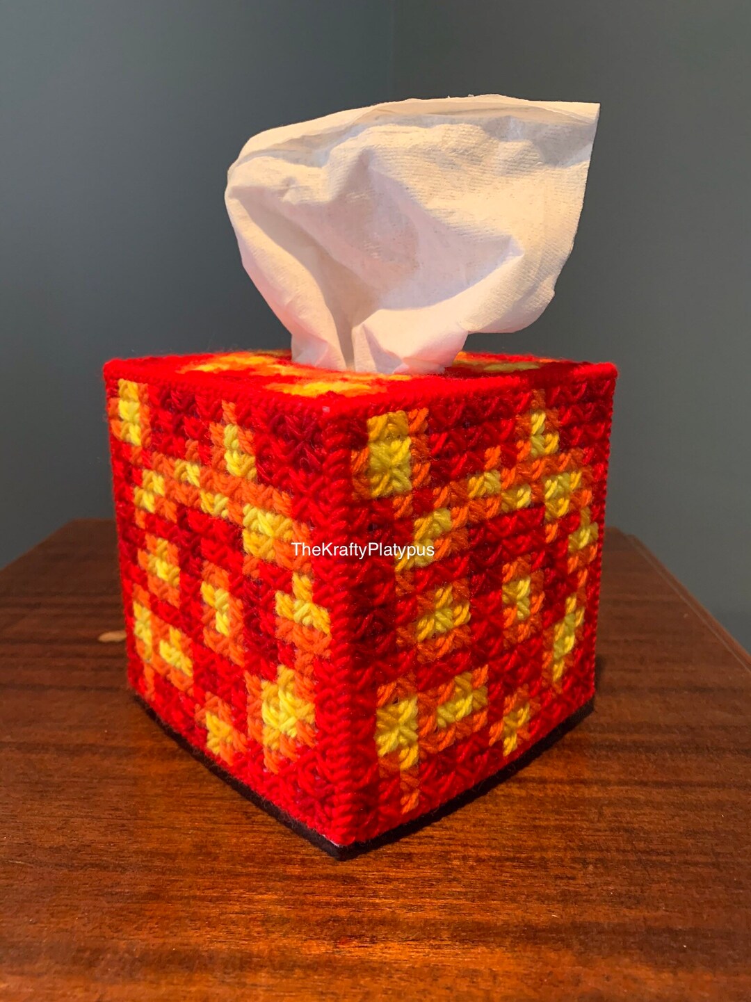 Minecraft Tissue Box Cover Lava - Etsy