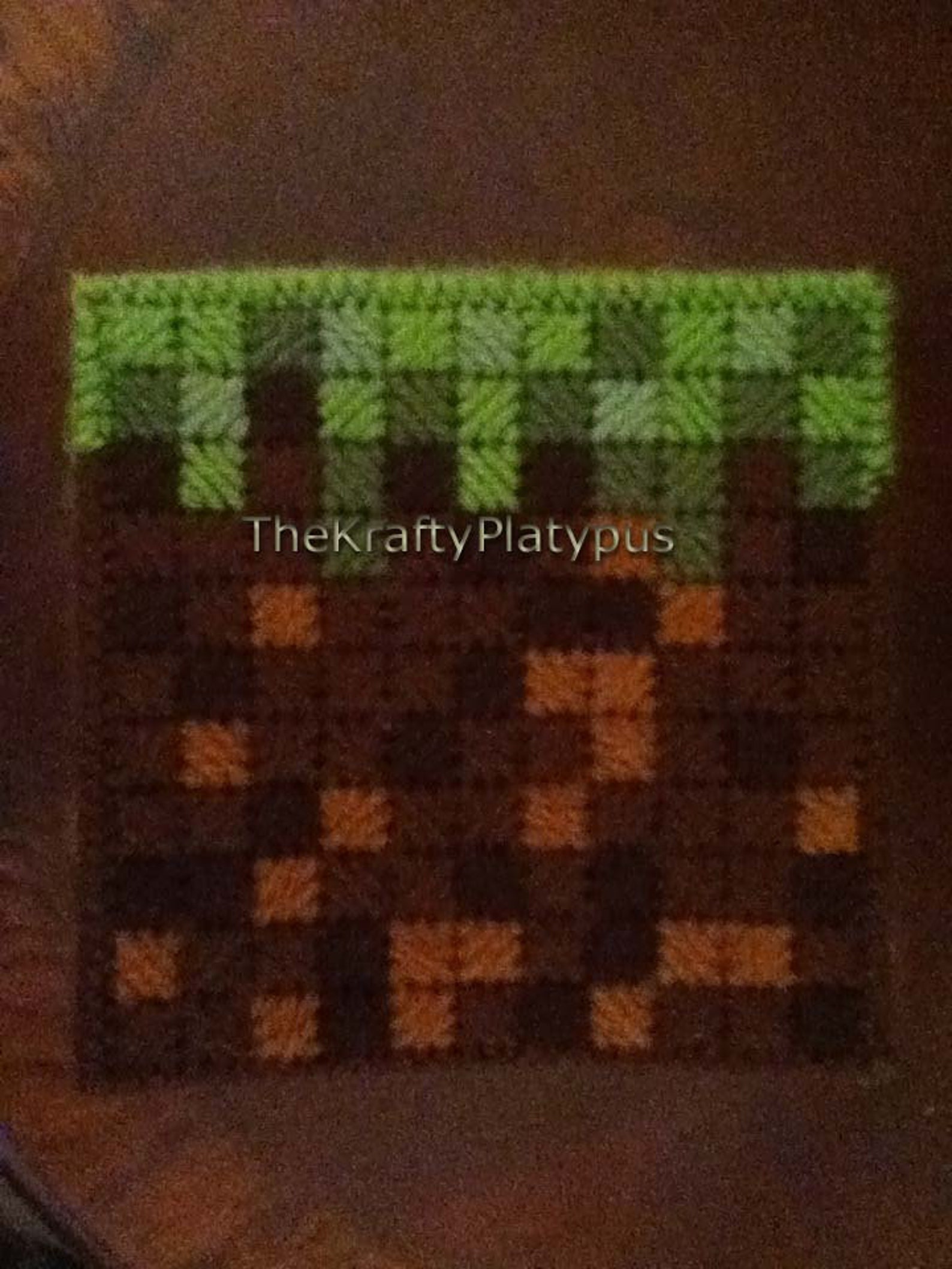 Minecraft Tissue Box Cover - Grass Block - Etsy