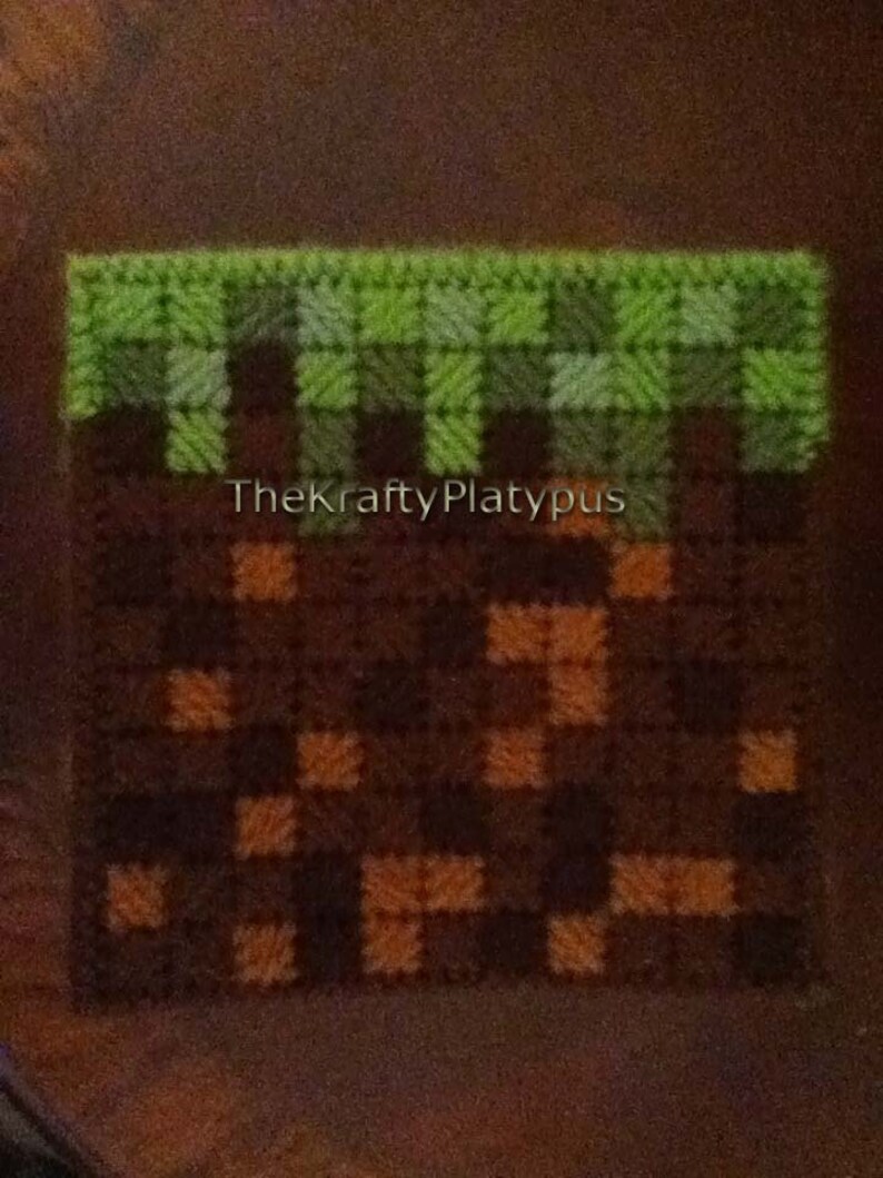 Minecraft Tissue Box Cover - Grass Block - Etsy