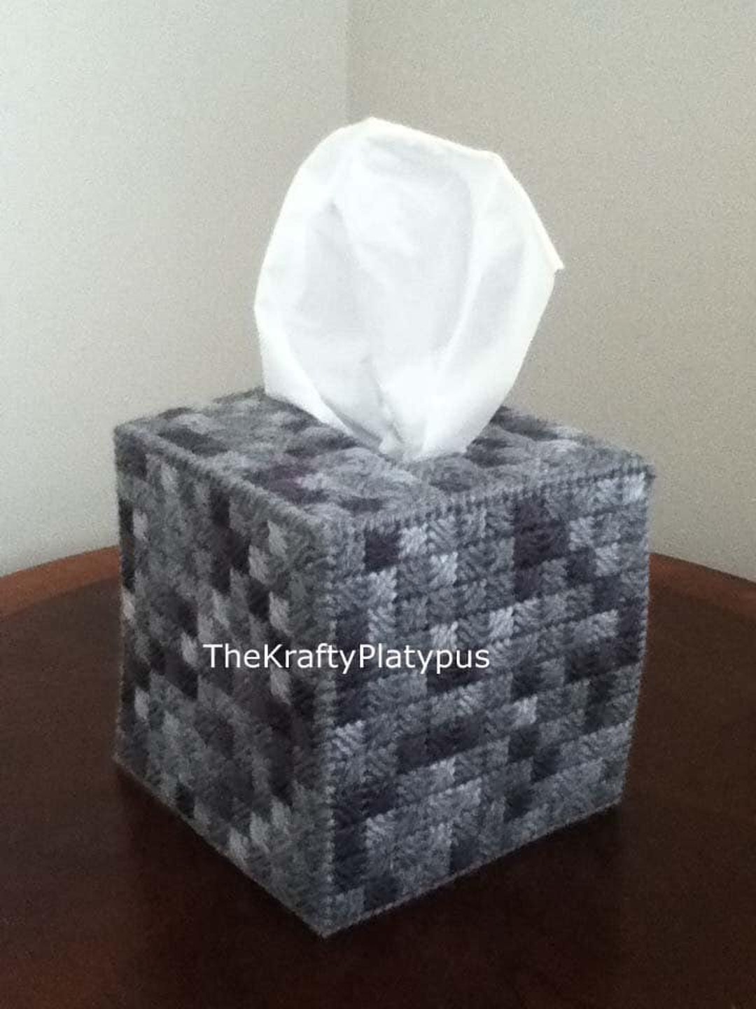 Minecraft Tissue Box Cover Cobblestone - Etsy