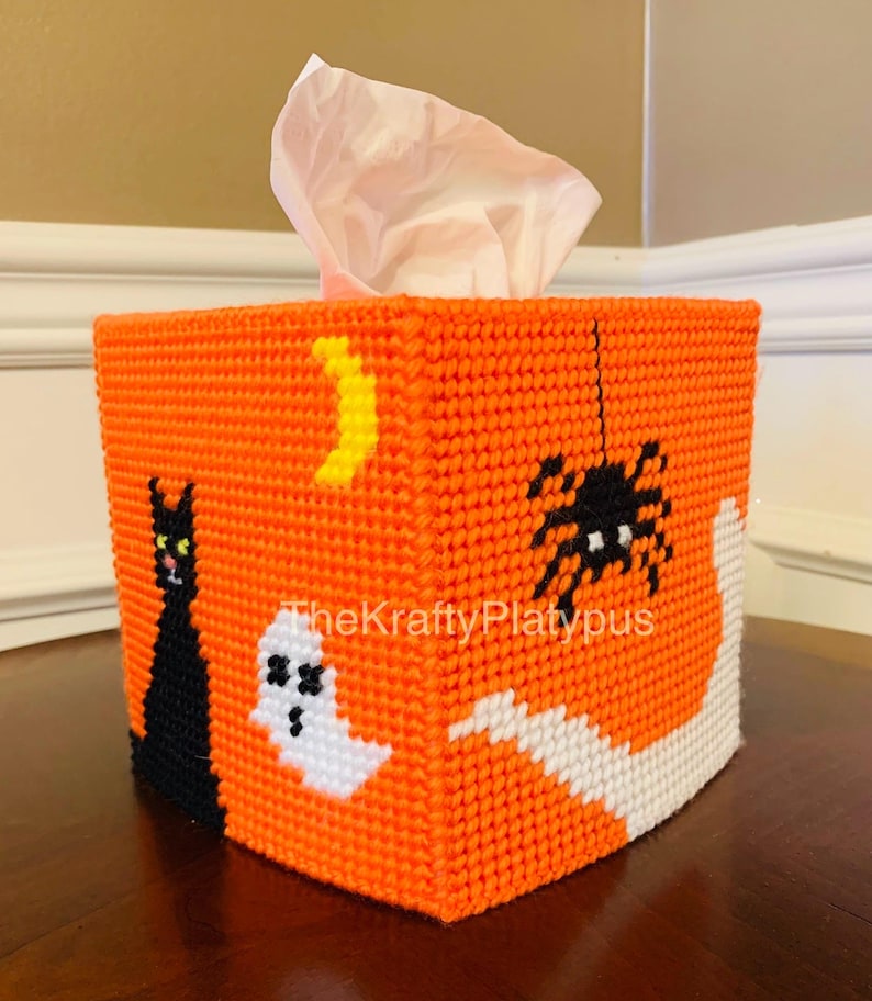 Halloween Tissue Box Cover - Etsy