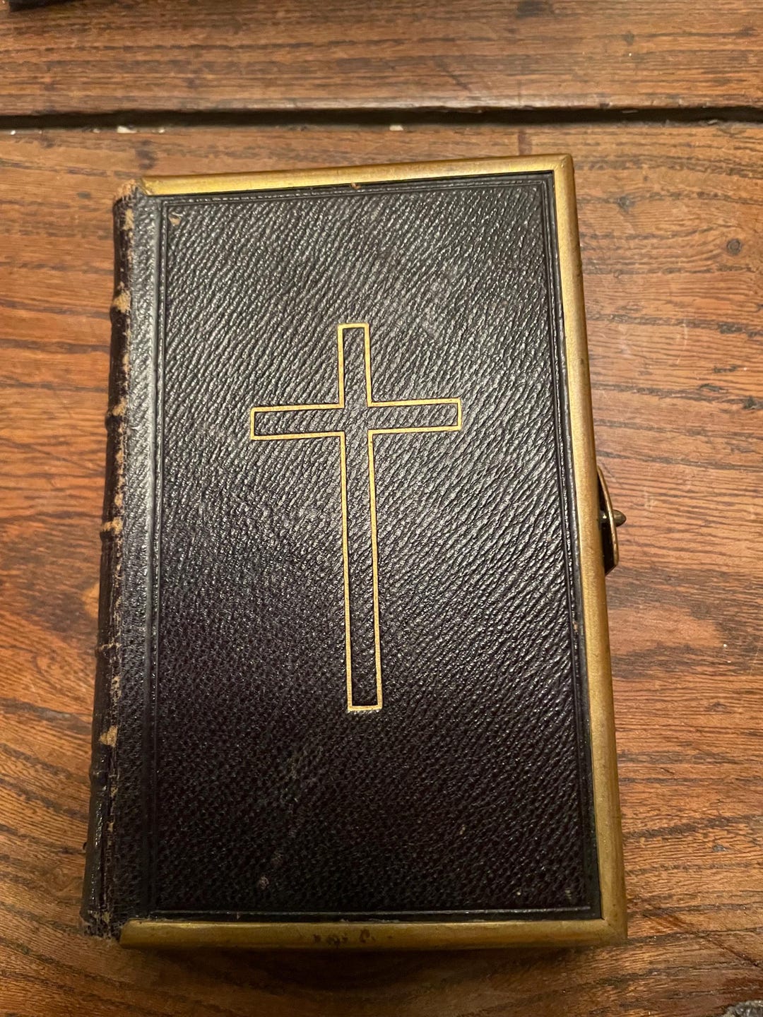 French Prayer Book With Cross on Cover - Etsy