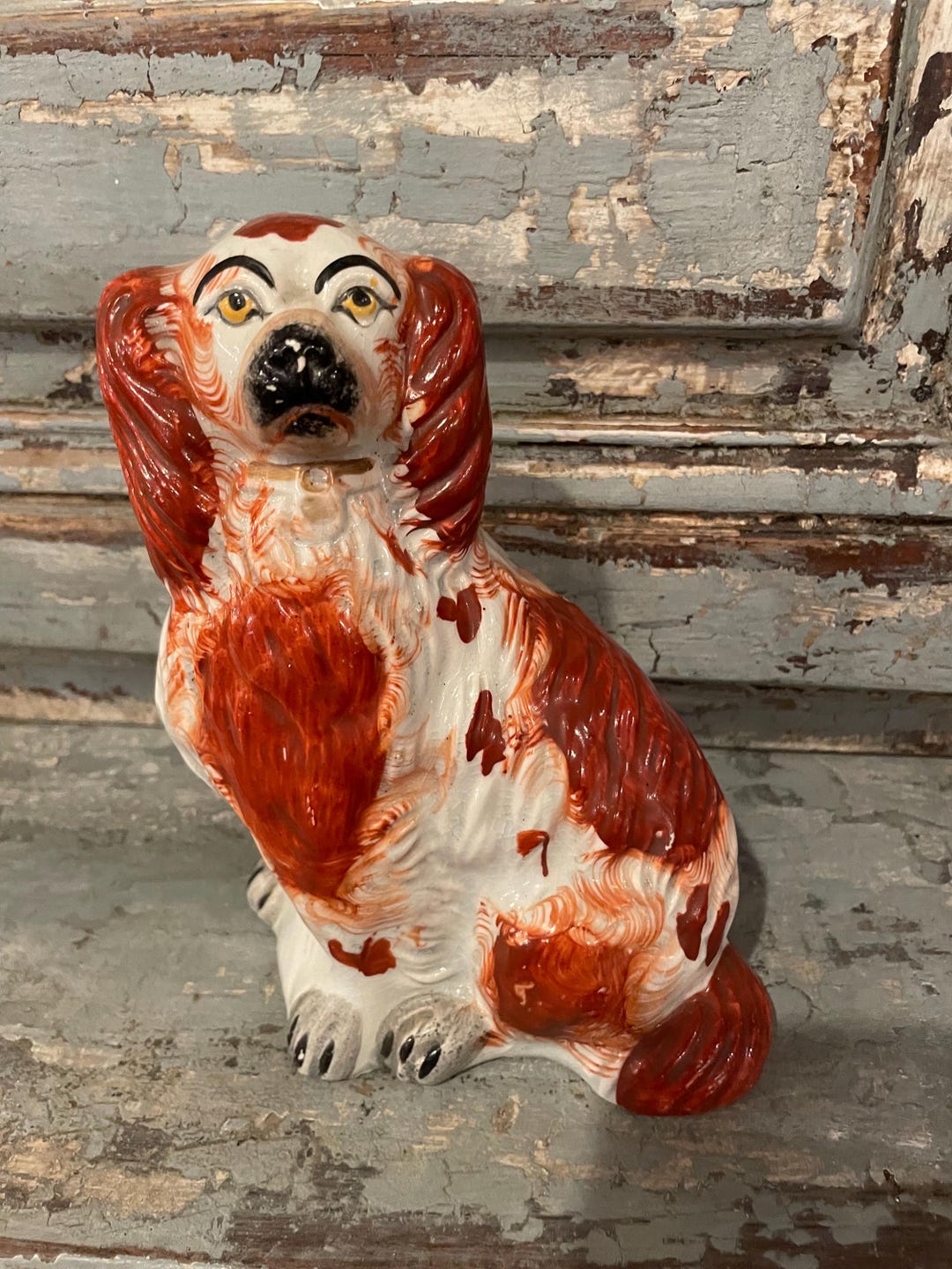 Antique Staffordshire Dog - Etsy