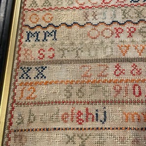 Antique Alphabet Sampler Dated 1851 - Etsy