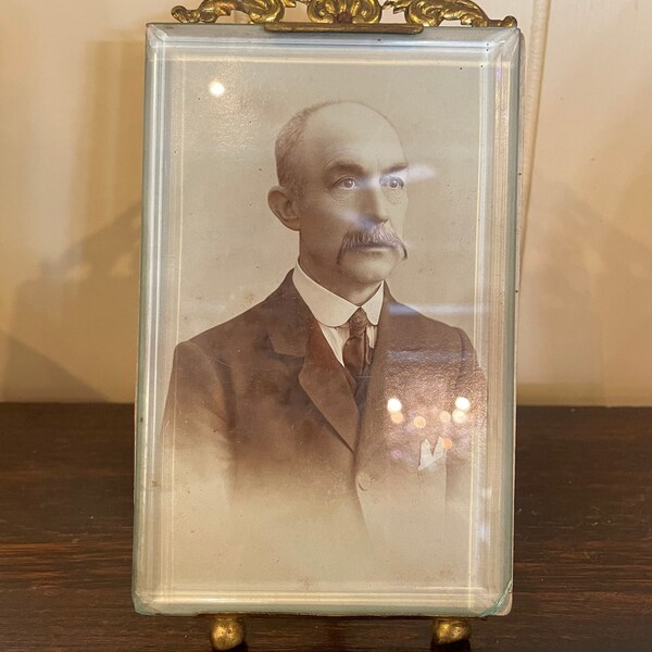 Beveled Glass Picture Frame - Etsy