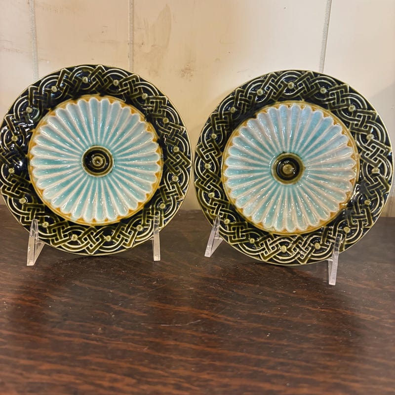 Pairs of Majolica Plates - Etsy