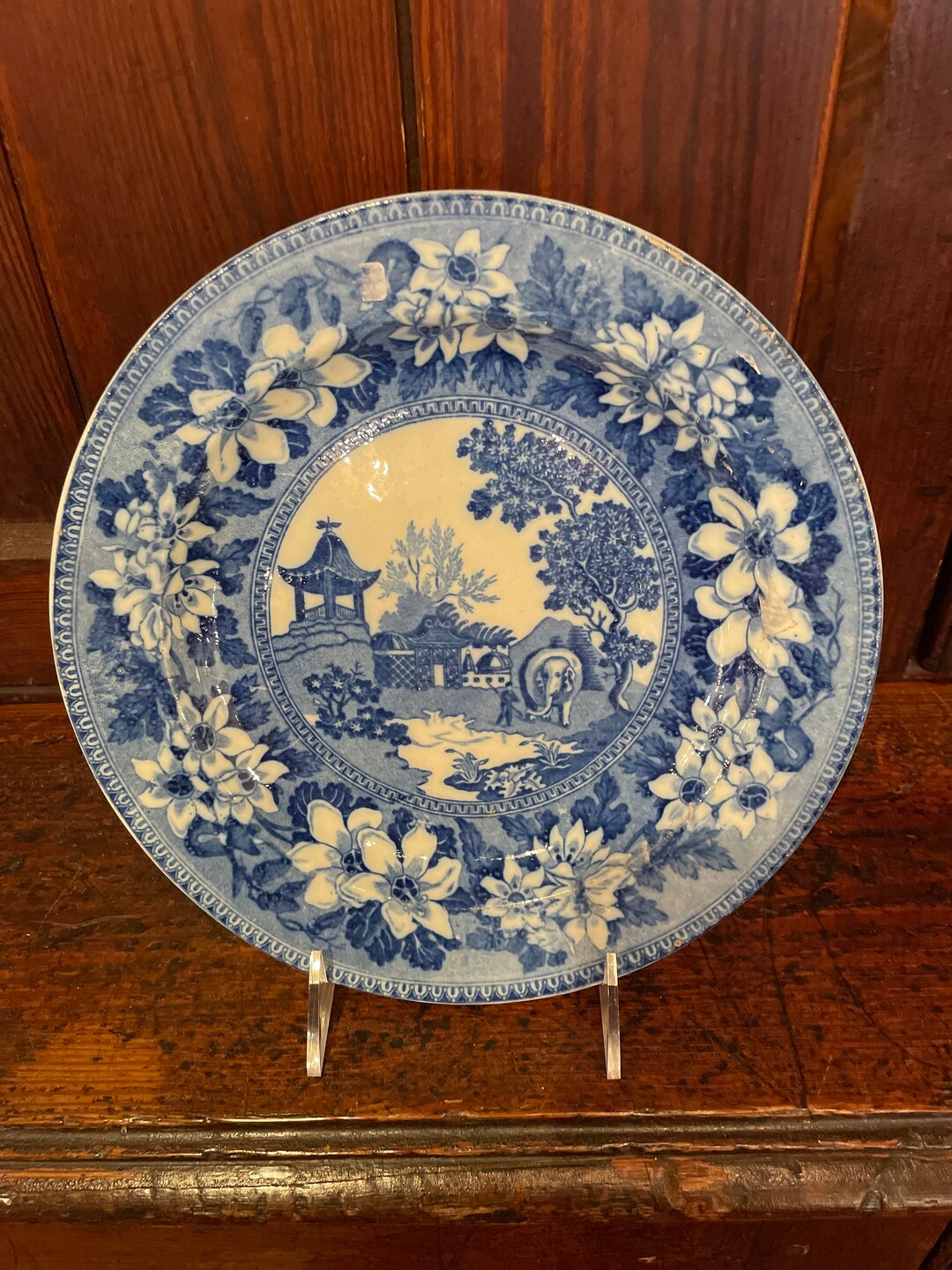Elephant Plate by John Rogers Circa 1830 - Etsy