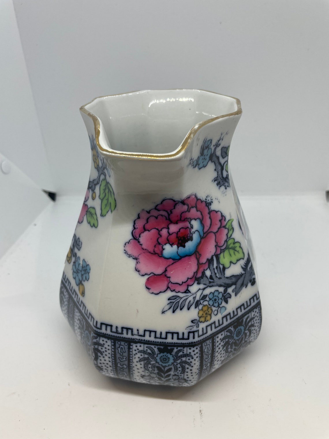 Large Losol Ware Pitcher in the Shanghai Pattern - Etsy