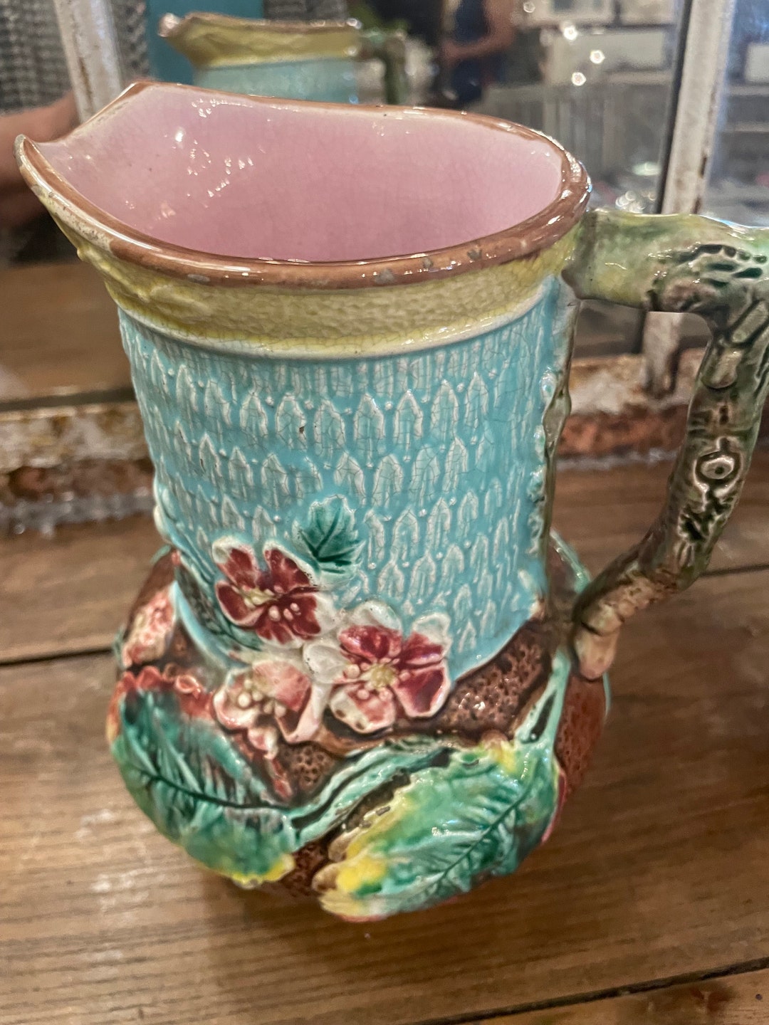 Majolica Jug in Colorful Colors - Etsy