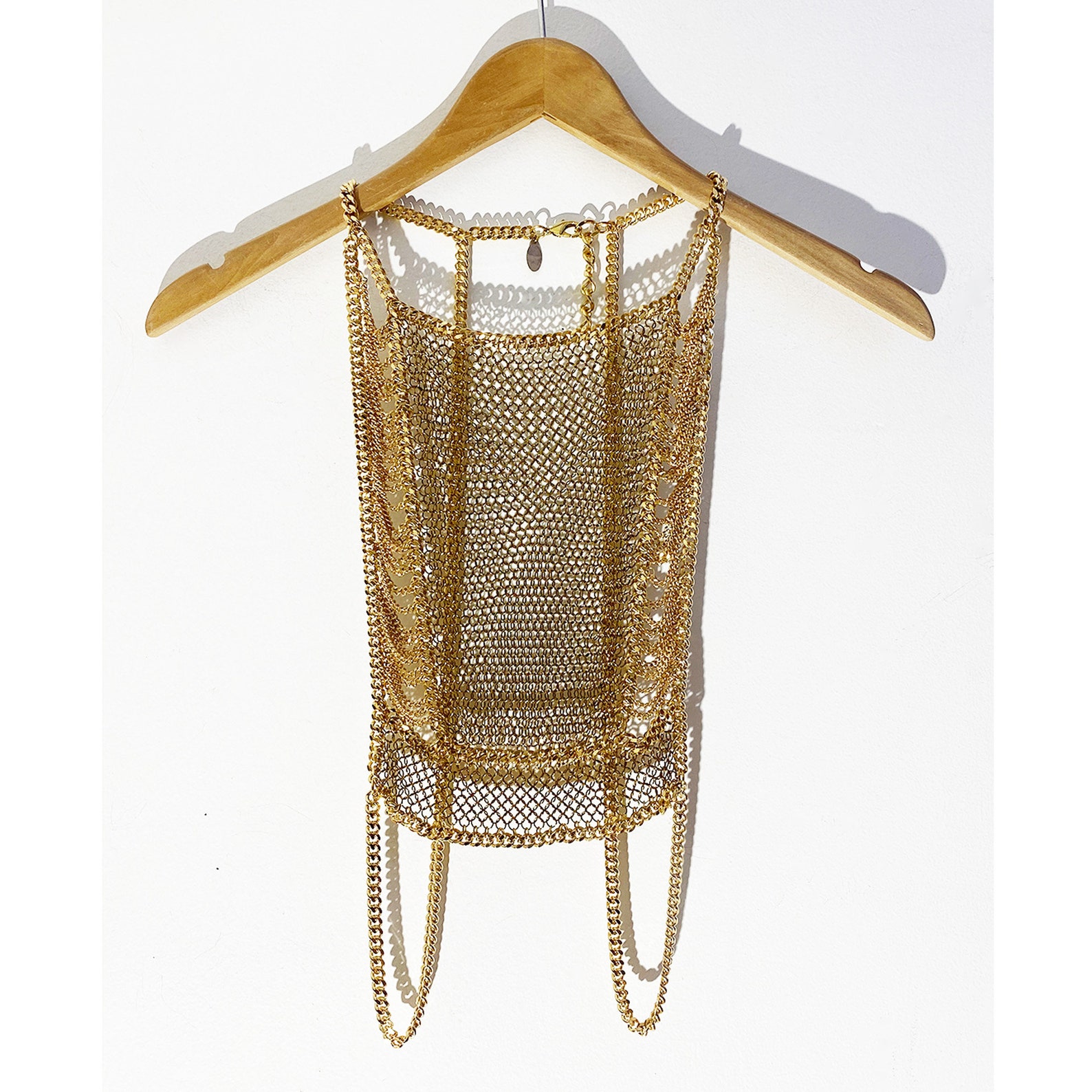 Falconiere Golden Grand Corset Brass Chainmail Vest - Etsy