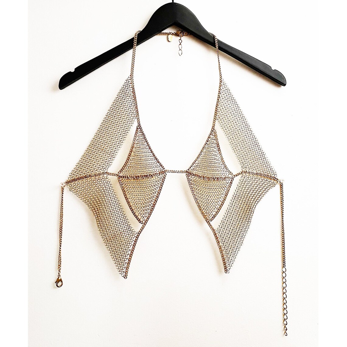 Falconiere Diamond Vest Brass Triangle Chainmail Vest Made to Order 3-6 ...