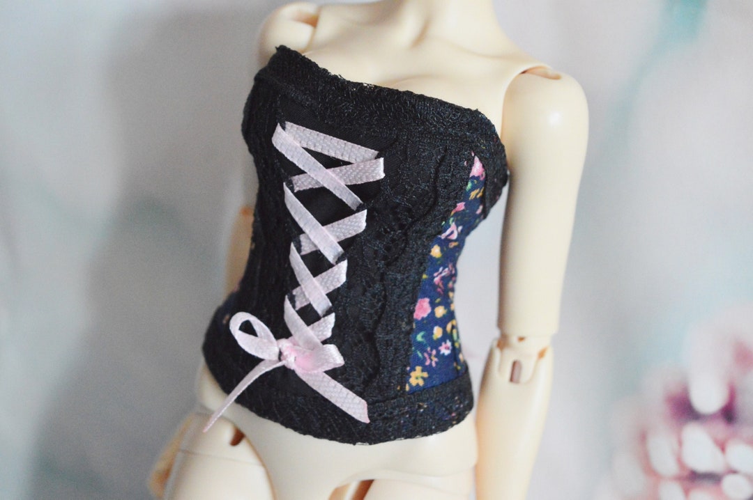 Minifee Moe Line MSD BJD 1/4 Girl Doll Clothes Black and Pink Romantic ...