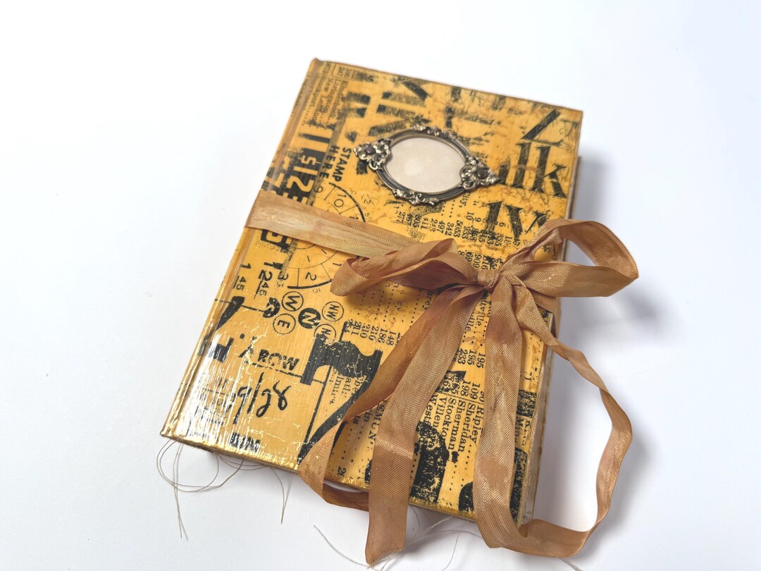 Vintage Journal, 002, Junk Journal, Upcycled Journal, Tea Dye Journal ...