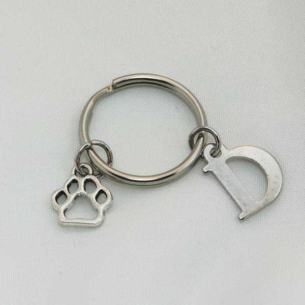 Paw Print Key Ring - Etsy