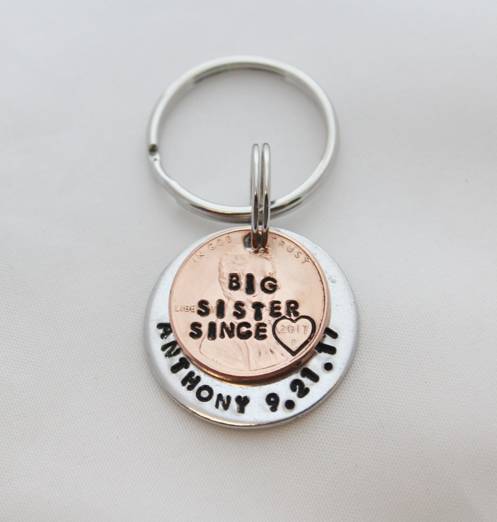 Big Sister With Date, New Sister, Big Sister Charm, Big Sister Gift ...