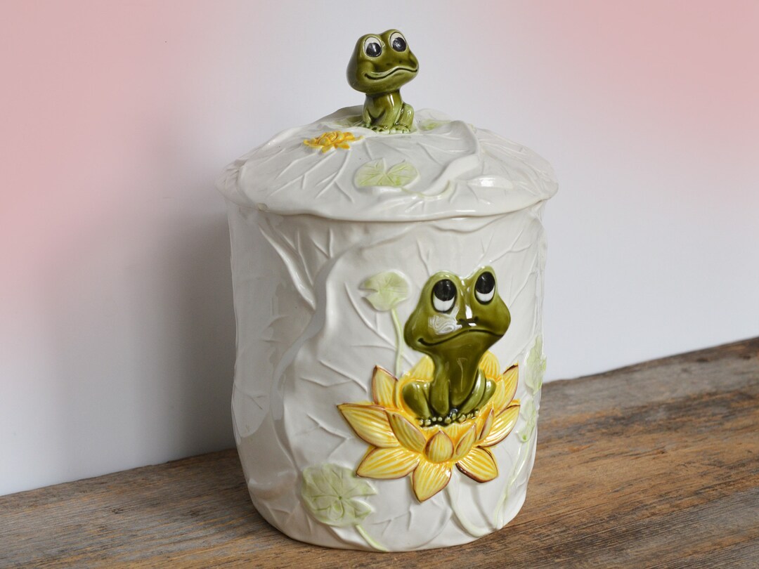 Vintage Neil the Frog Cookie Jar, Sears Roebuck Made in Japan Circa ...