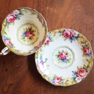 Vintage Paragon 'tapestry Rose' Teacup, Double Warrant Stamp, Tapestry ...
