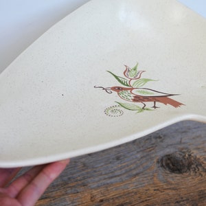 Barbara Willis Pottery Jaw Bone or Boomerang Dish, 15" Across ...