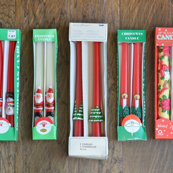 Christmas Candle Vintage - Etsy