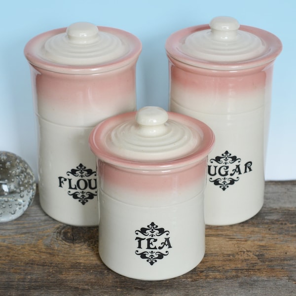 Pink Canisters - Etsy
