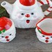Vintage Santa Tea Set, Including Teapot, Cream and Sugar, Made in Japan ...