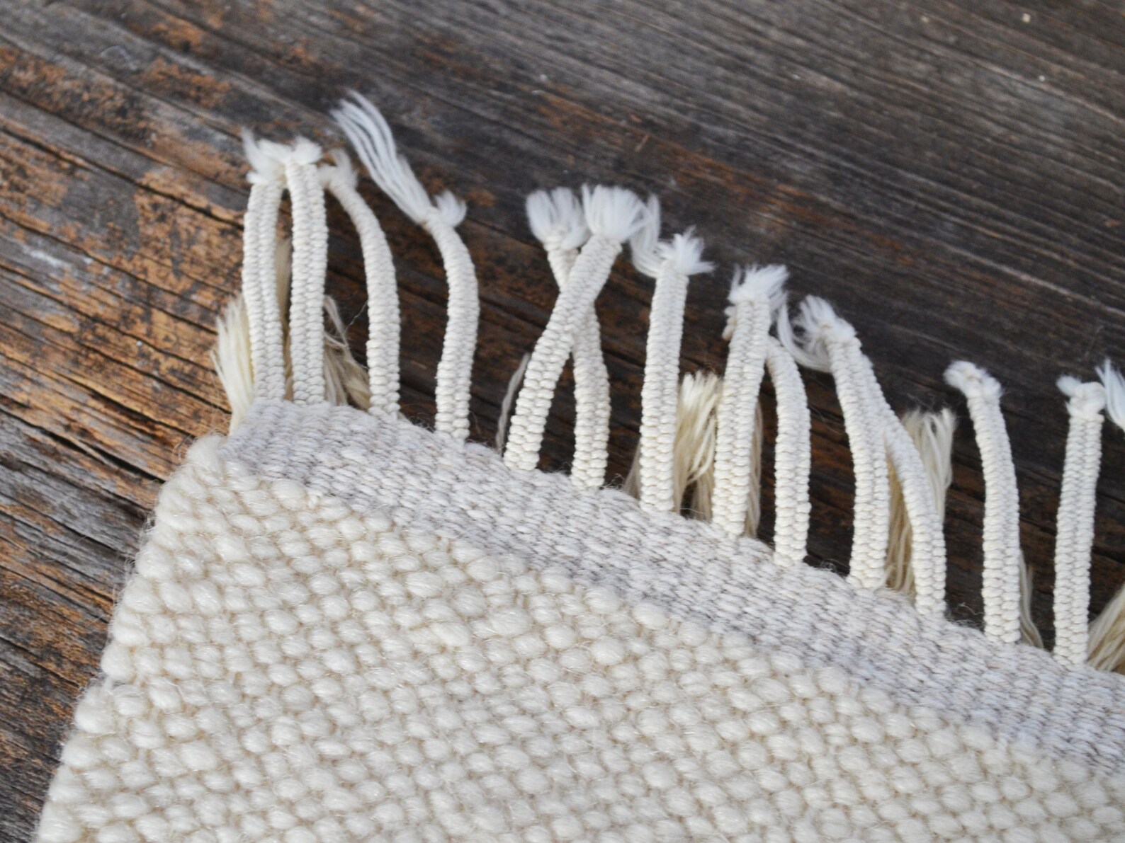 Vintage Wall Tapestry Loom Woven Geometric Neutrals With - Etsy