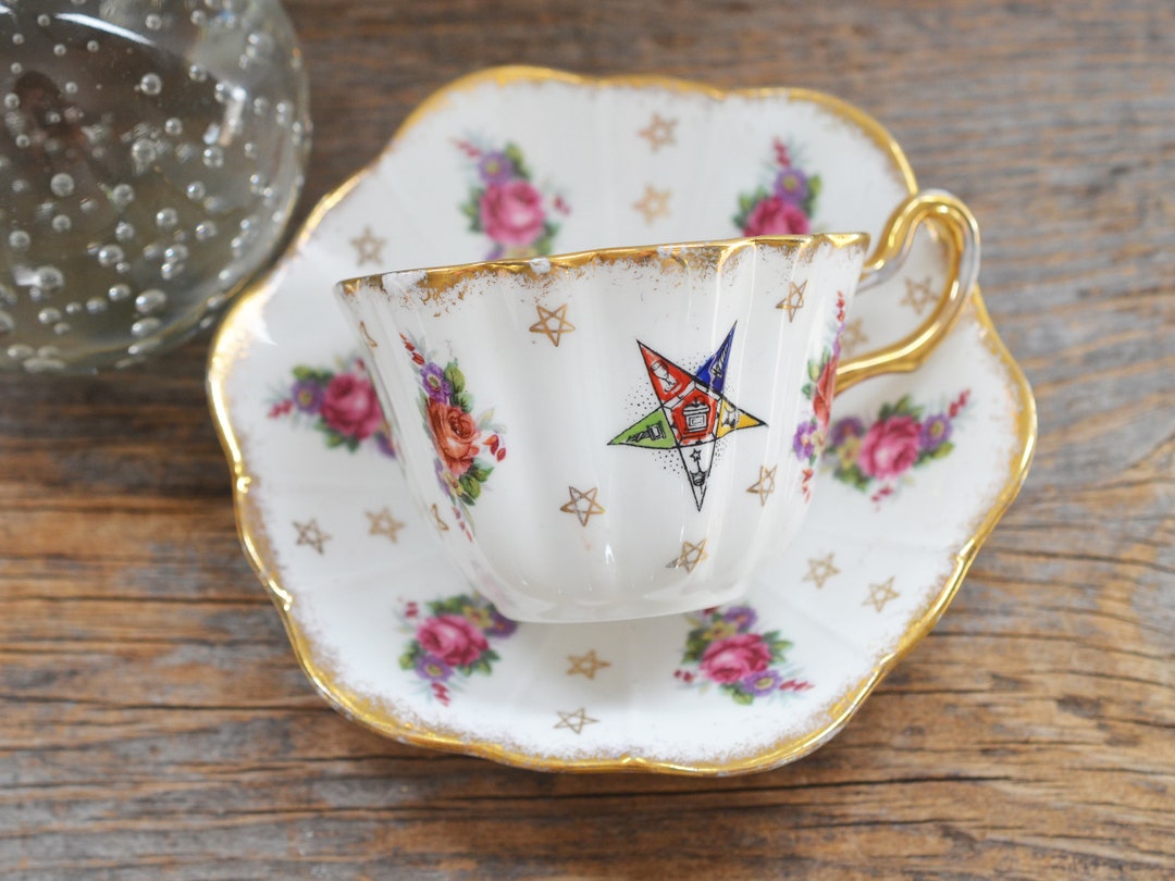Vintage Royal Stuart Order of Eastern Star Teacup, Spencer Stevenson ...