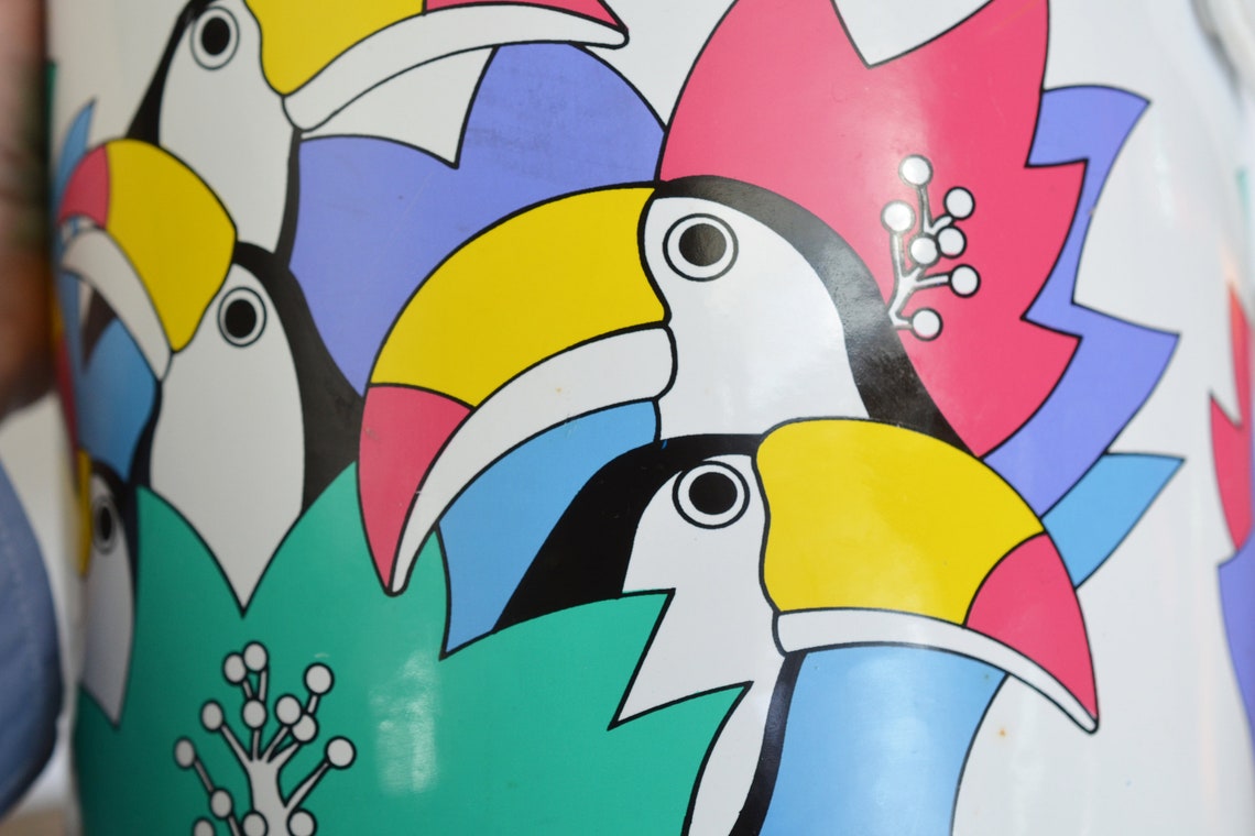Vintage Toucan Ice Bucket 1980s Barware Vinyl and Plastic - Etsy